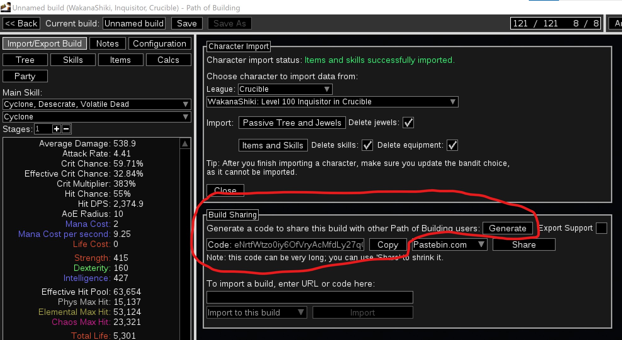 詳しい回答が欲しいならPath of Buildingを使おう | Path of Exileのチャレンジをがんばるブログ