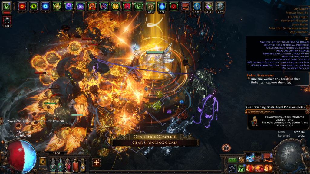 Gear Grinding Goals | Path of Exileのチャレンジをがんばるブログ