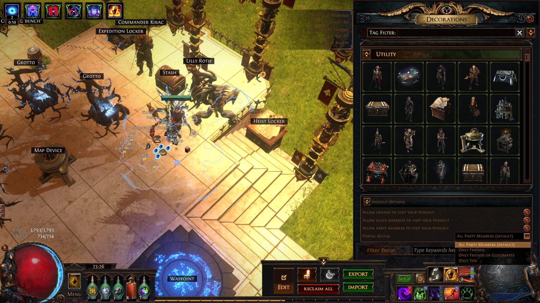 hideout options（隠れ家オプション）に気をつけよう | Path of Exileのチャレンジをがんばるブログ